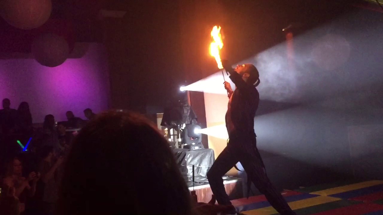 Joseph Kerr playing with fire with PCAC at Room16 - YouTube