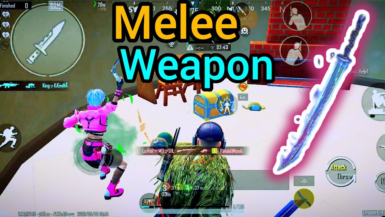 free melee weapon power #melee #bgmi #power - YouTube