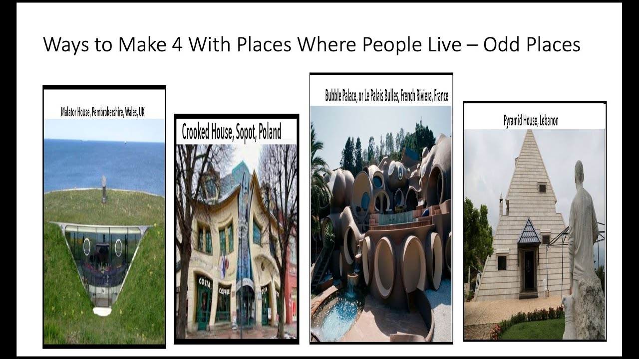 Fun With Numbers by Adding Ways to Make 4 With Places Where People Live ...