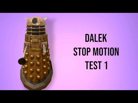 Doctor Who Character Options 2005 Dalek Figure: Stop Motion Test 1 ...