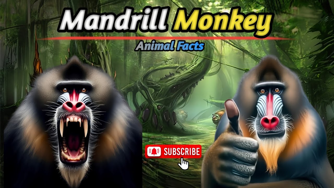 ||Mandrill Monkey|| 🦧– (The World’s Most) Colorful and Powerful Primate ...
