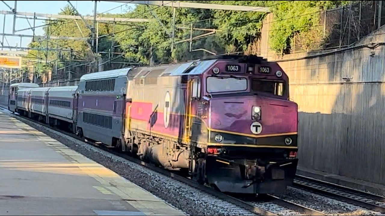 Rush Hour Railfaning at forest Hills (MBTA And Amtrak Action) 10-2-2023 - YouTube