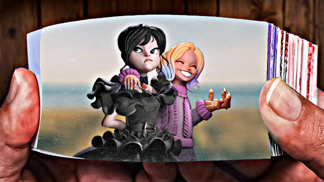 WEDNESDAY & ENID {COMPLETE EDITION} THE MOST INCREDIBLE FLIPBOOK - YouTube