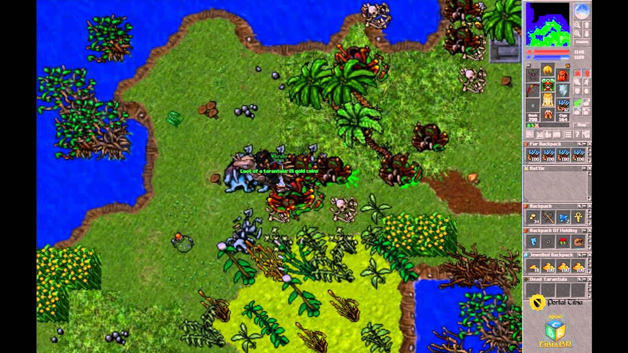 Goroma Giant Spider (Malada) Tutorial - Tibia Arte - YouTube