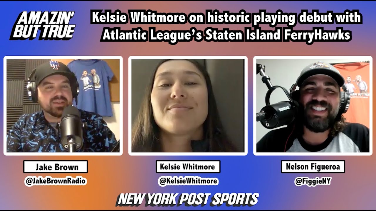 Kelsie Whitmore on historic playing debut for the Staten Island ...