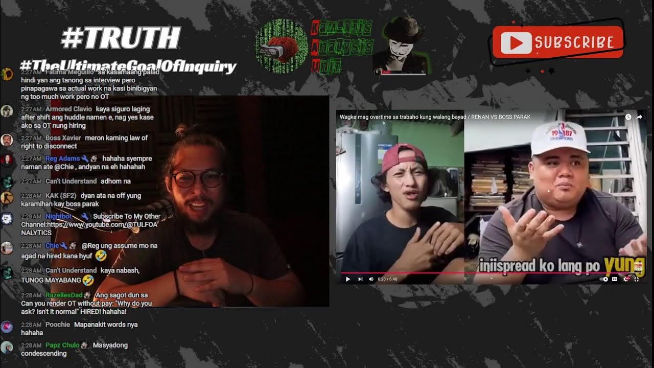 OTTY | KUYA RENAN x BOSS PARAK | WAGKA MAG OVERTIME SA TRABAHO KUNG WALANG BAYAD - YouTube