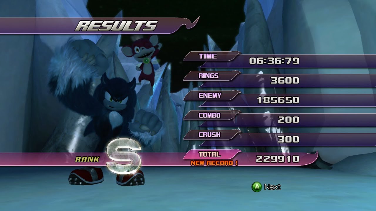 Sonic Unleashed: Holoska Night Cool Edge Act 3 DLC [S rank] [Series S ...