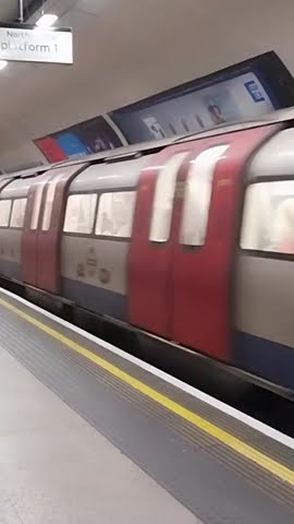 Northern Line 1995 Stock arriving into Euston Station - YouTube