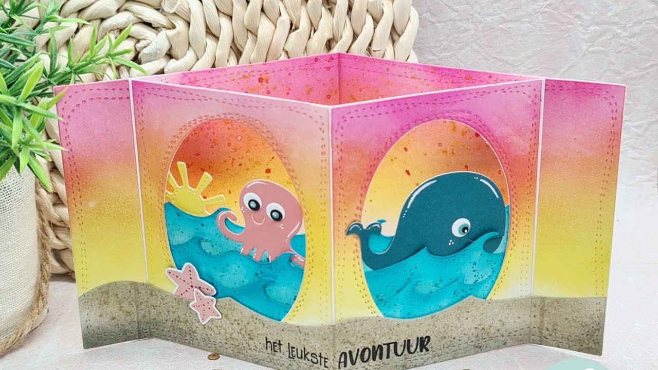 Pop-up kaart met Creative Craftlab slimline stans CCL-ES-CD544 - YouTube