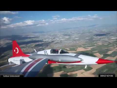 TÜRK HAVA KUVVETLERİ F-16 (TÜRK YILDIZLARI F-5 ) EN İYİ SAVAŞ UÇAĞI KESİTLERİ (Hava Marşı)