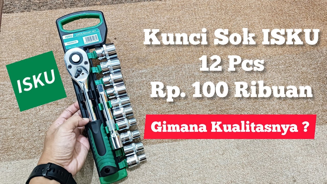 Review Kunci Sok ISKU 12 Pcs 8 mm - 24 mm Lihat Sebelum Beli ! - YouTube