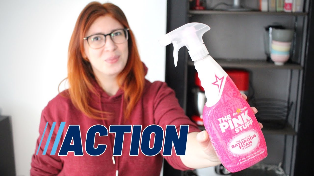 JE TESTE LE PINK STUFF SALLE DE BAIN DE CHEZ ACTION ! - YouTube