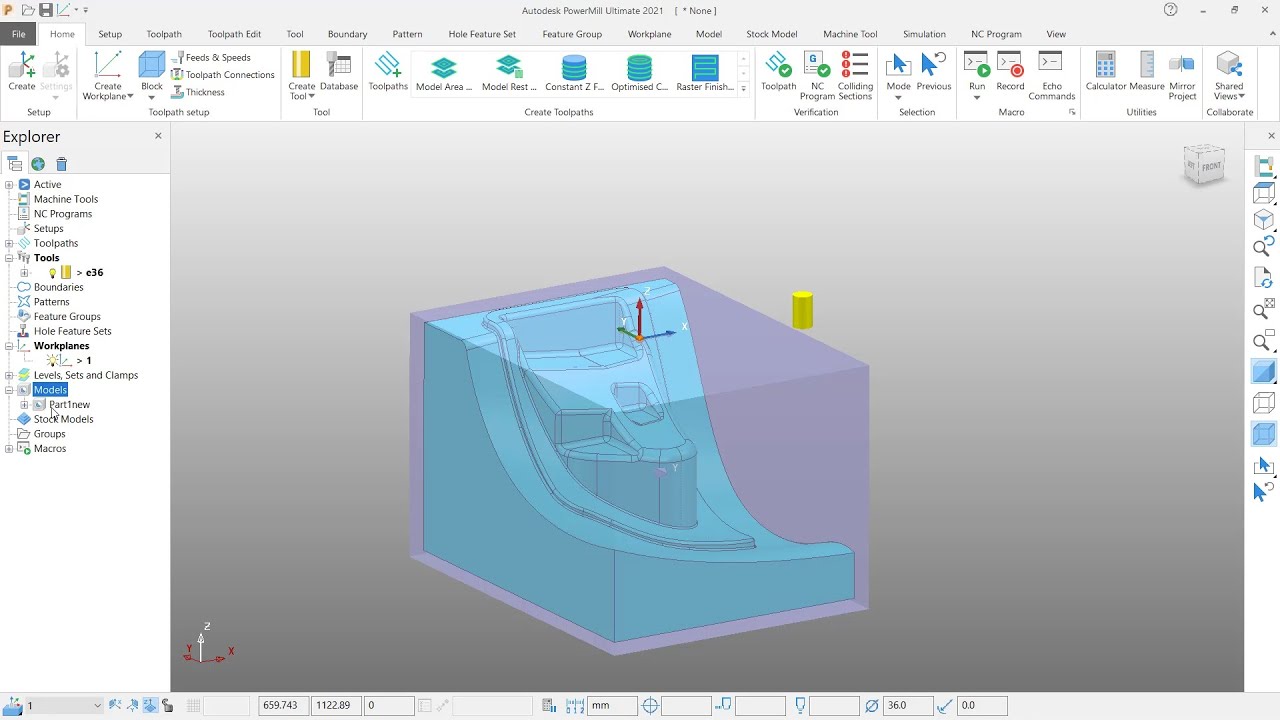 Powermill tutorial Part 10 l آموزش نرم افزار پاورمیل بخش 10 - YouTube