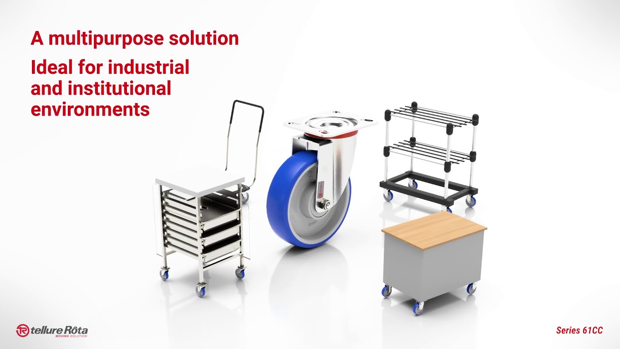 Tellure Rota Series 61 with ball bearing: thermoplastic polyurethane ...