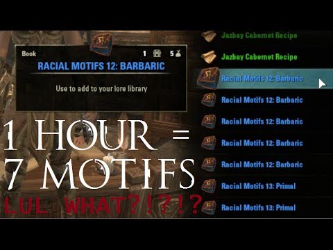 Motifs Farming for Gold - ESO (Post Nerf) - YouTube