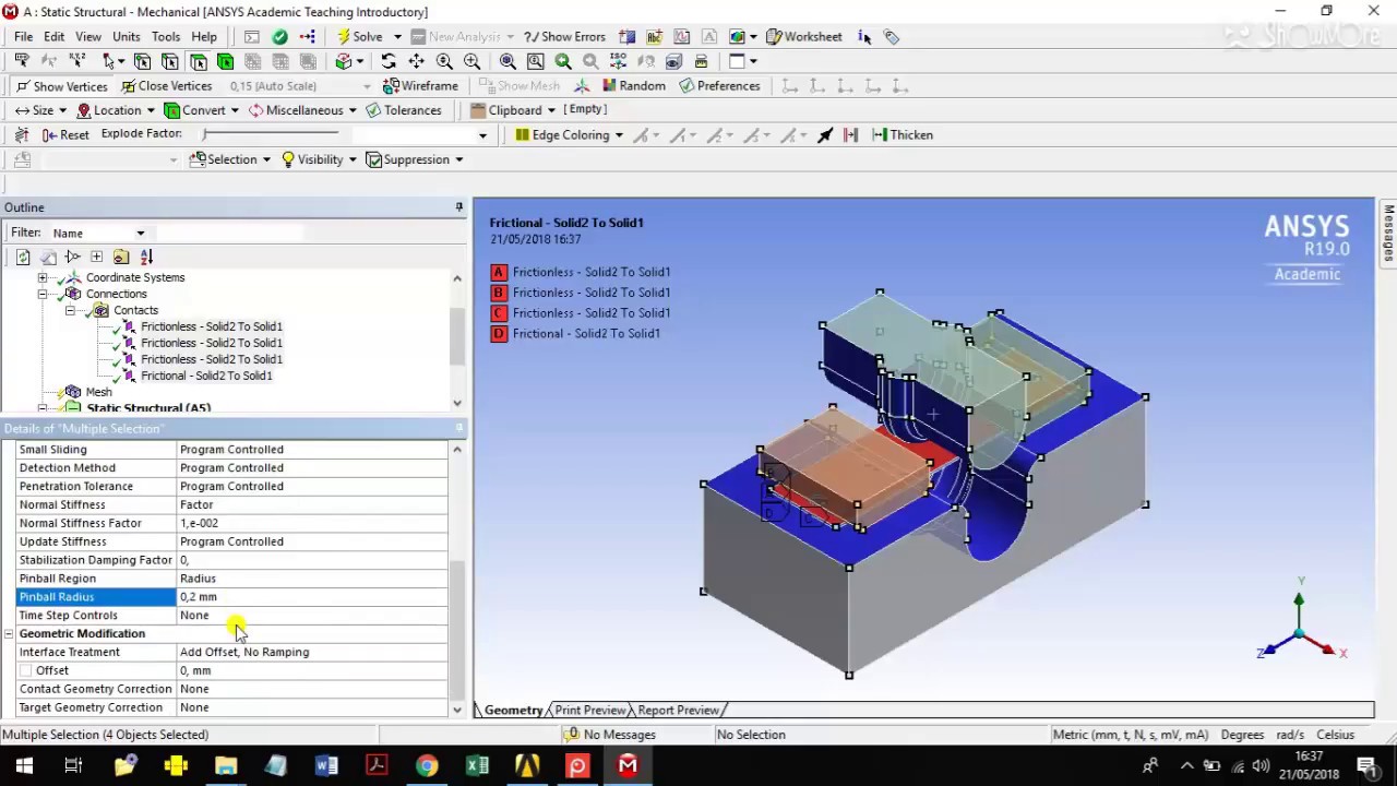 Deep drawing Pipe metal clamp - Ansys workbench - YouTube