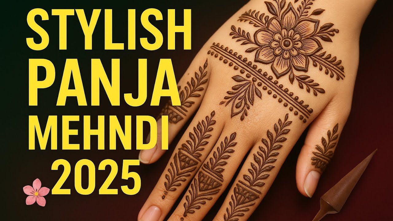 Design 2025 | Easy Hand Panja Mehndi Tutorial @hellymehandiarts - YouTube
