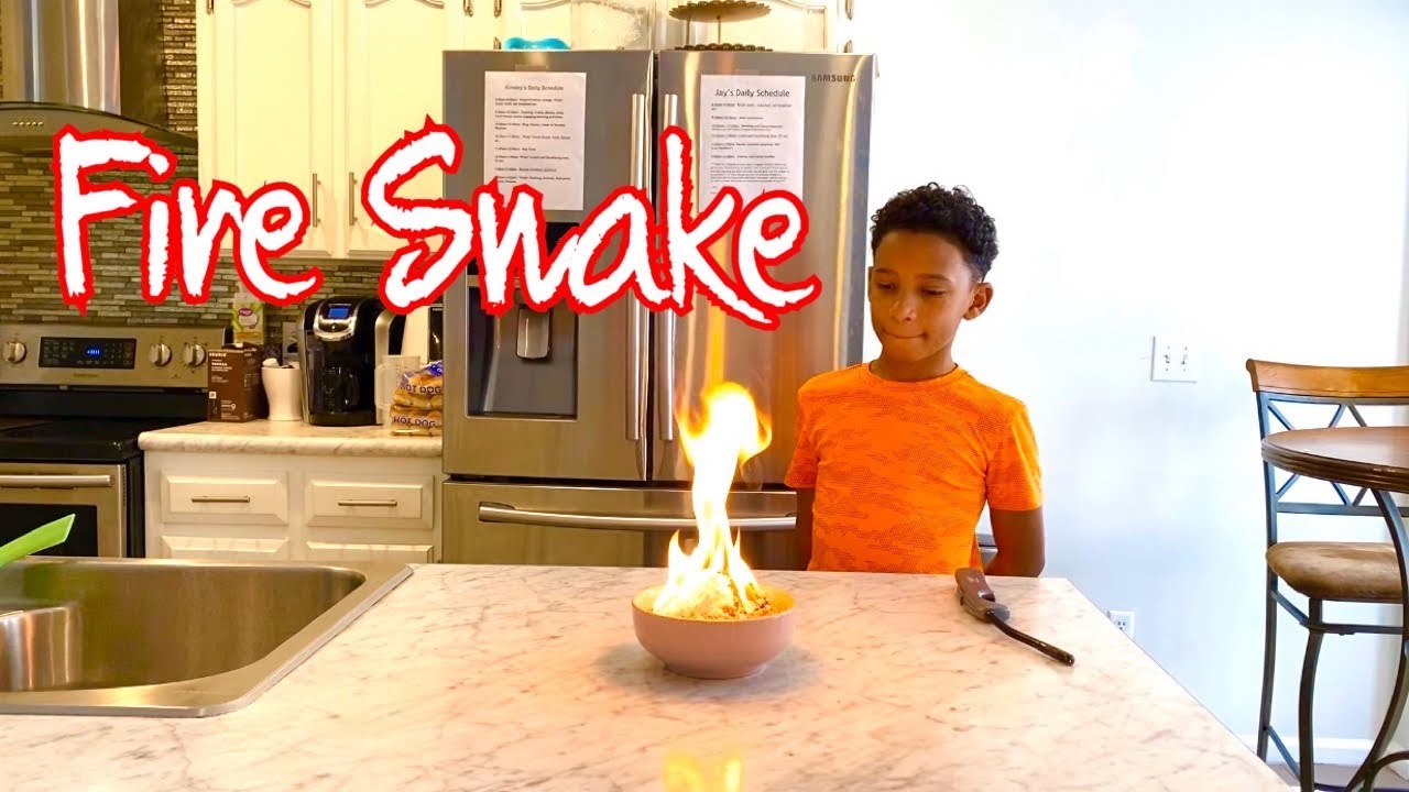 DIY Kids Science Experiment | Fire Snake 🔥🐍 - YouTube