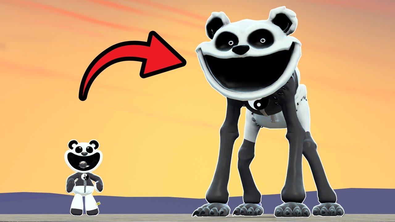 Evolution Of Forgotten Smiling Critters Panda In Garry's Mod - YouTube