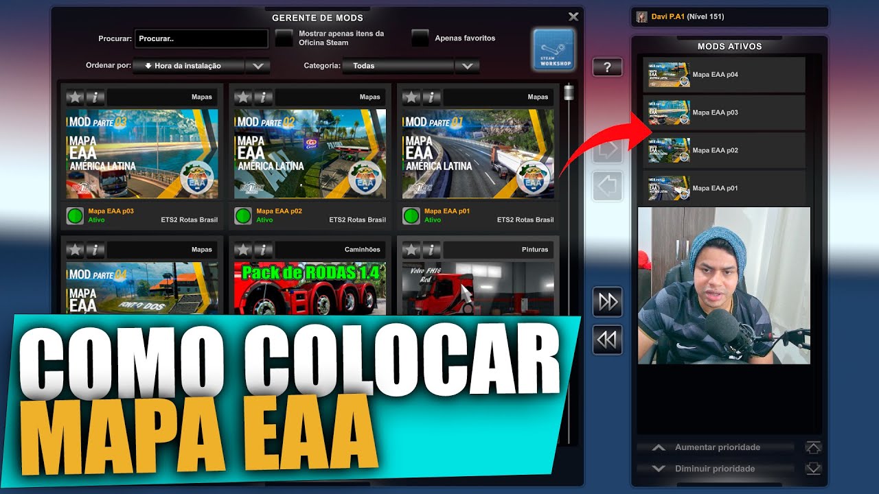 [FACIL] COMO INSTALAR MAPA EAA no EUROTRUCK SIMULATOR 2 - YouTube