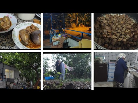KÖYDE BAŞIMA GELENE BAKIN🏠ANNEMLE AKŞAM YEMEĞİ HAZIRLIĞI 🏠 BALKONDA ÇAY KEYFİ 🏠