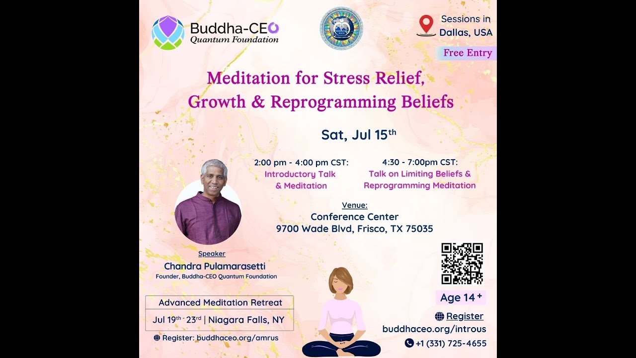 Meditation for Stress Relief, Growth & Reprogramming Beliefs | Buddha ...
