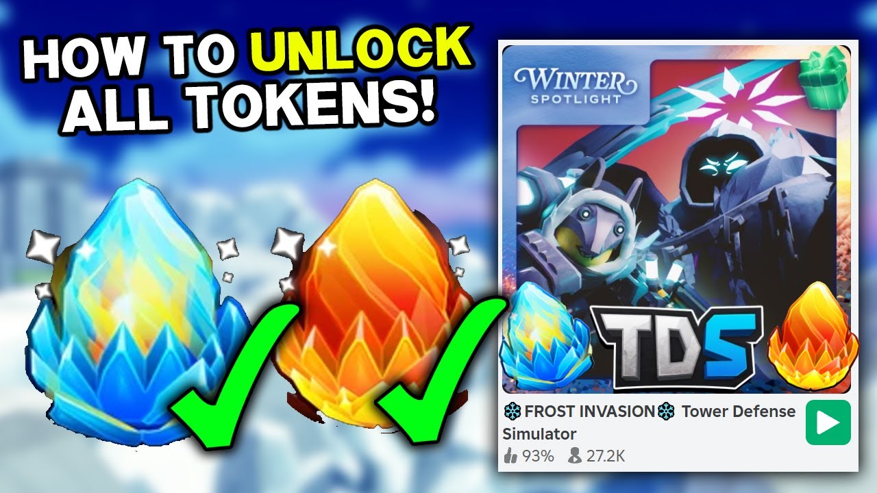 WINTER SPOTLIGHT: Tower Defense Simulator ALL TOKENS!! - YouTube