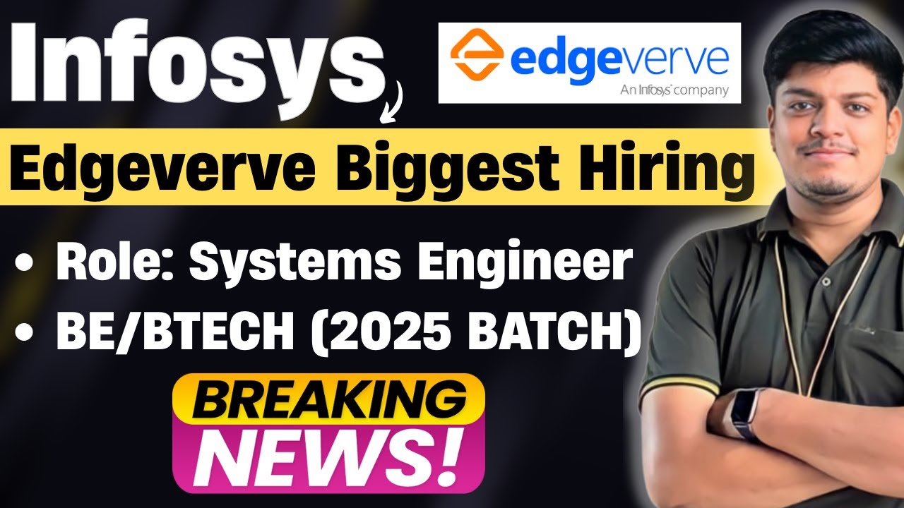 🔥Infosys(Edgeverve) System Engineer Biggest Hiring | Infosys Off Campus ...