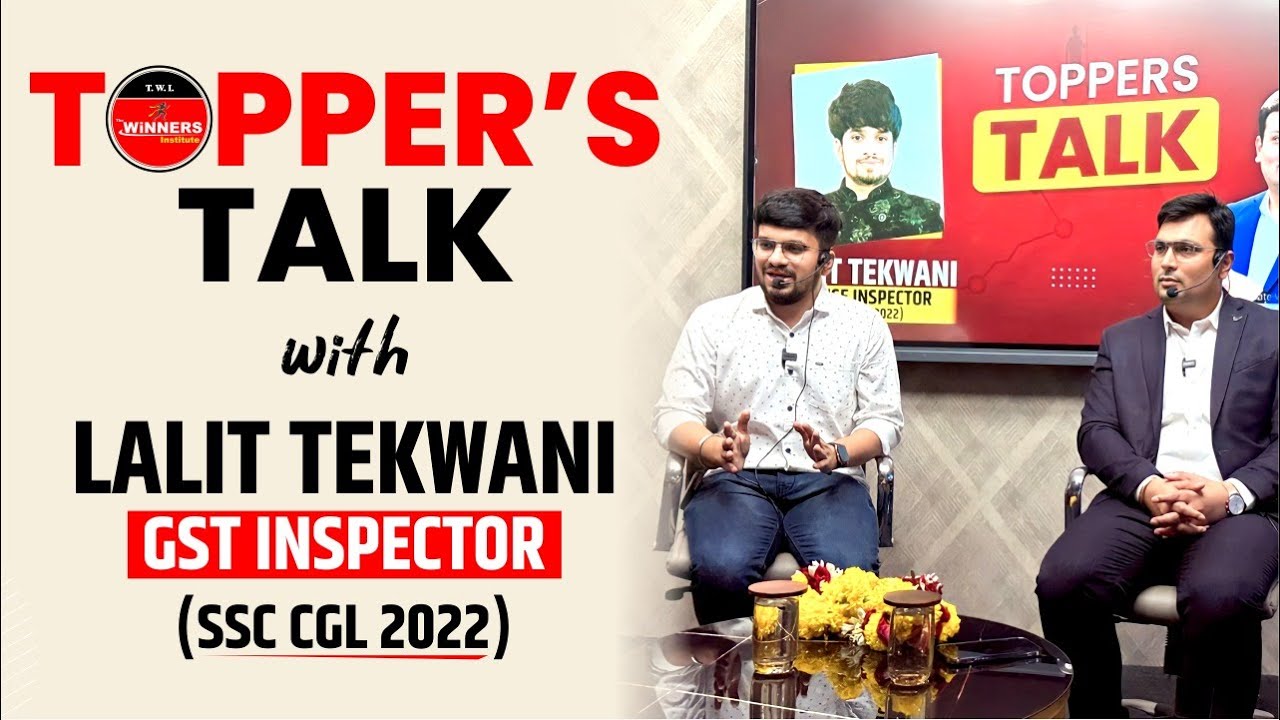 SSC CGL 2022 GST INSPECTOR (Excise Inspector) LALIT TEKWANI, Topper’s ...