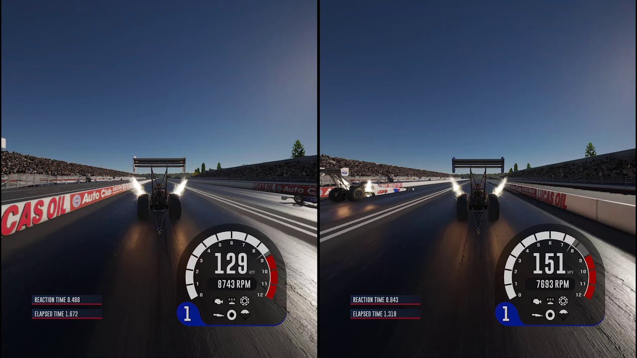 NHRA Championship Drag Racing: Speed For All (2022) Split-Screen PS5 ...