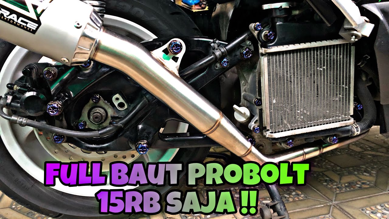 Pasang full Baut Probolt Nmax Two tone Auto Ganteng - YouTube
