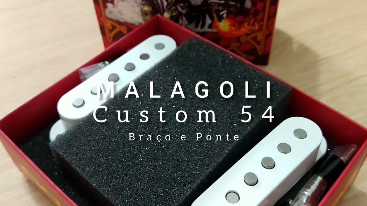 Captadores Malagoli Custom 54 - Ponte e Braço - Kiko Ribeiro - YouTube
