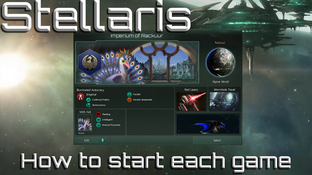 Stellaris Tutorial 05 - How to start each game - YouTube