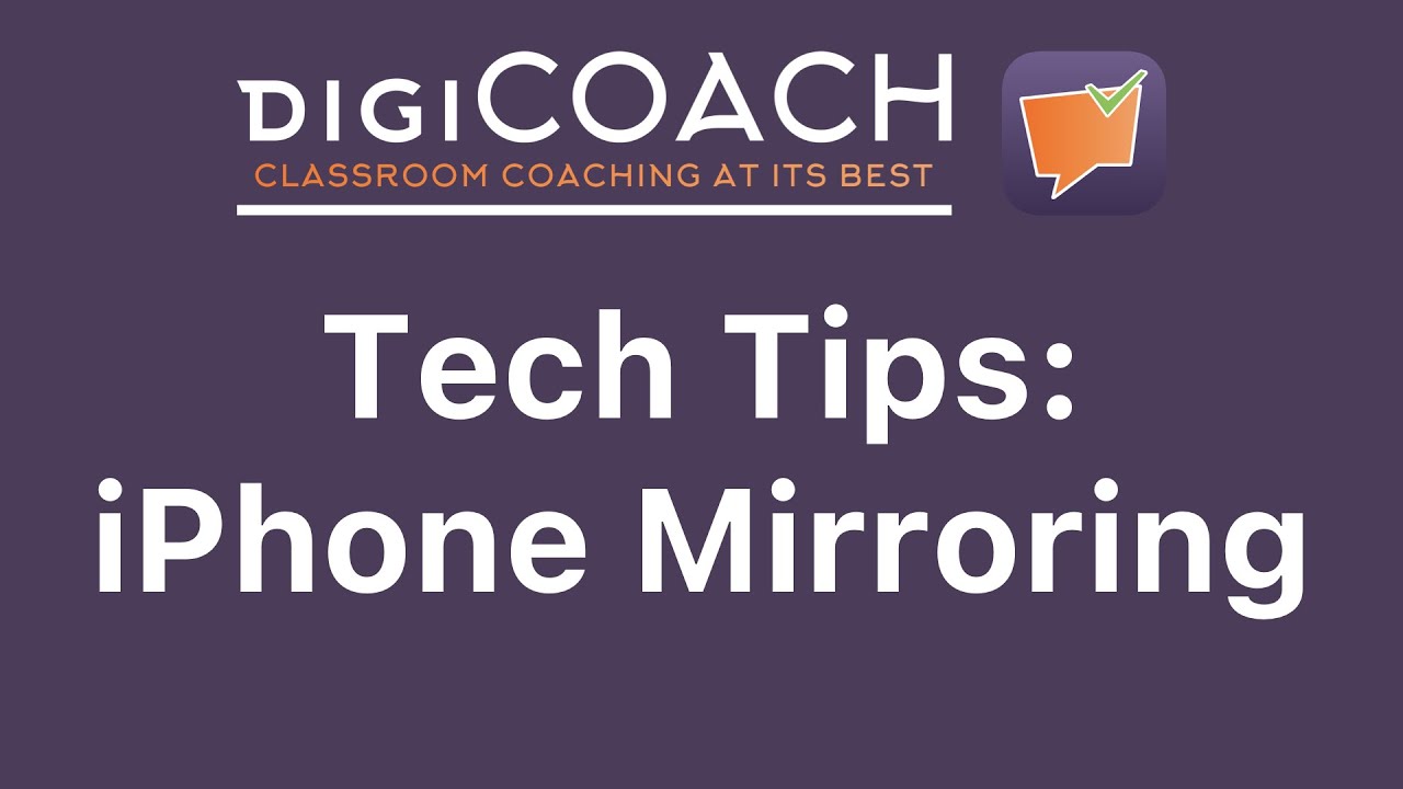 digiCOACH Tips - Using iPhone Mirroring and Bluetooth Keyboards - YouTube