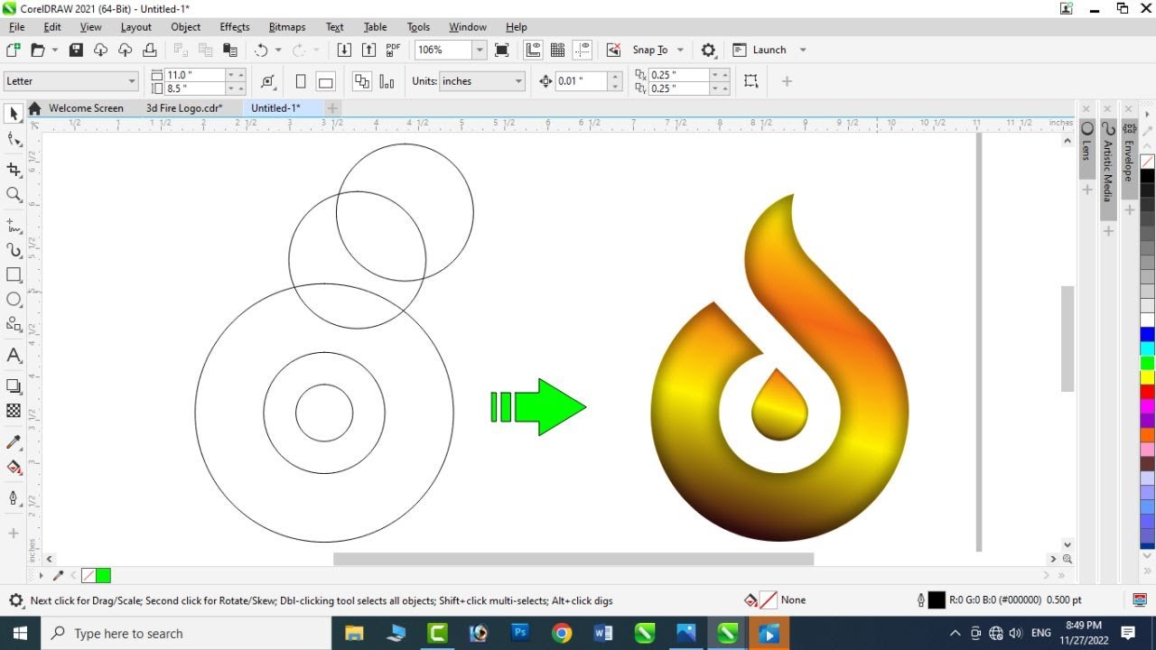 3D LOGO DESIGN TECHNIQUE - YouTube