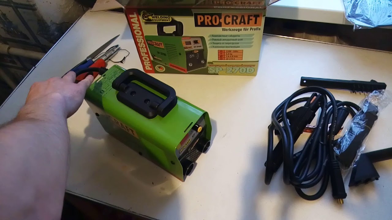 Сварочный аппарат PRO CRAFT SP 270D - YouTube