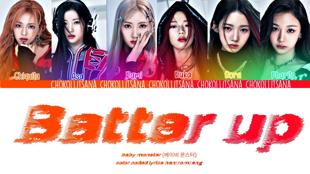 Baby monster (베이비몬스터) - "Batter up" color coded lyrics han/rom/eng ...