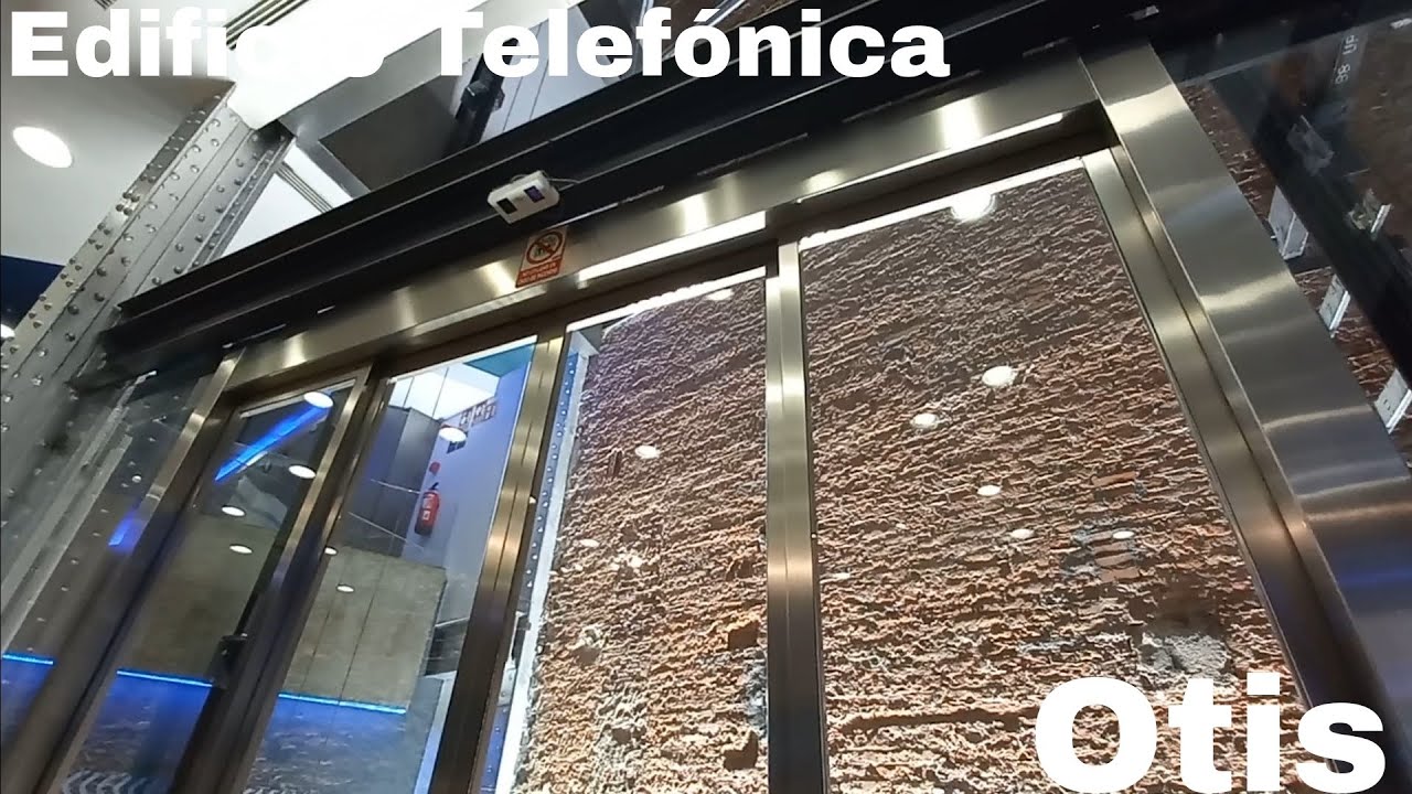¡Gigante! Ascensor Otis eléctrico MR del 2008 en Telefónica, Madrid ...
