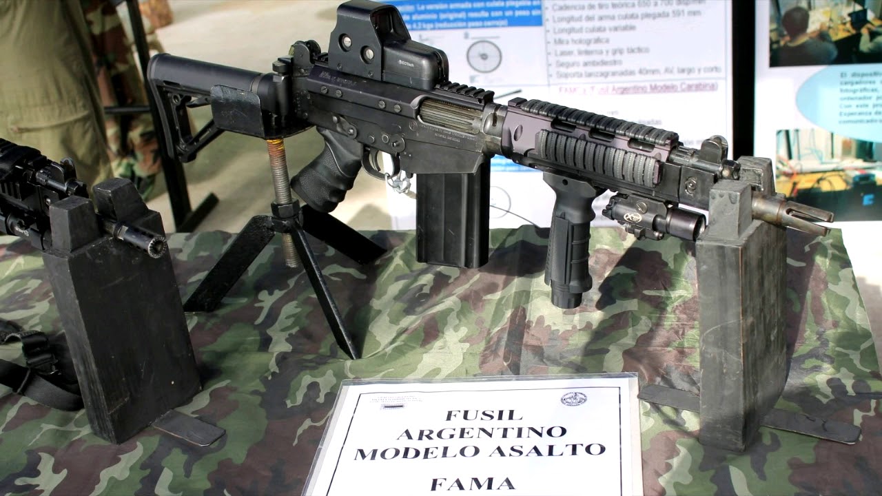 EL EJERCITO ARGENTINO SE ENTRENA CON LOS FUSILES FAMCA - YouTube
