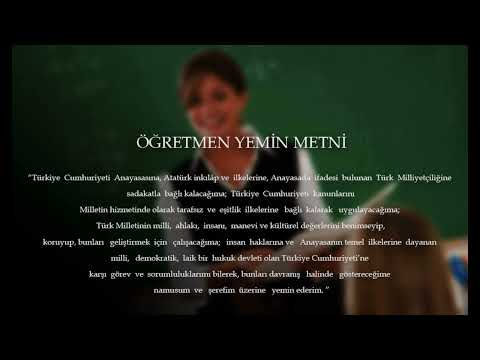 Öğretmenlik Meslen Andı (Yemini)