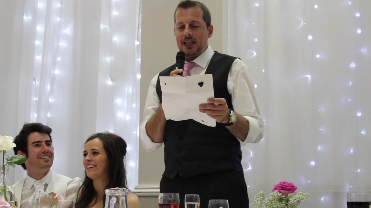 Funny and heartwarming Father of the Bride Speech - YouTube