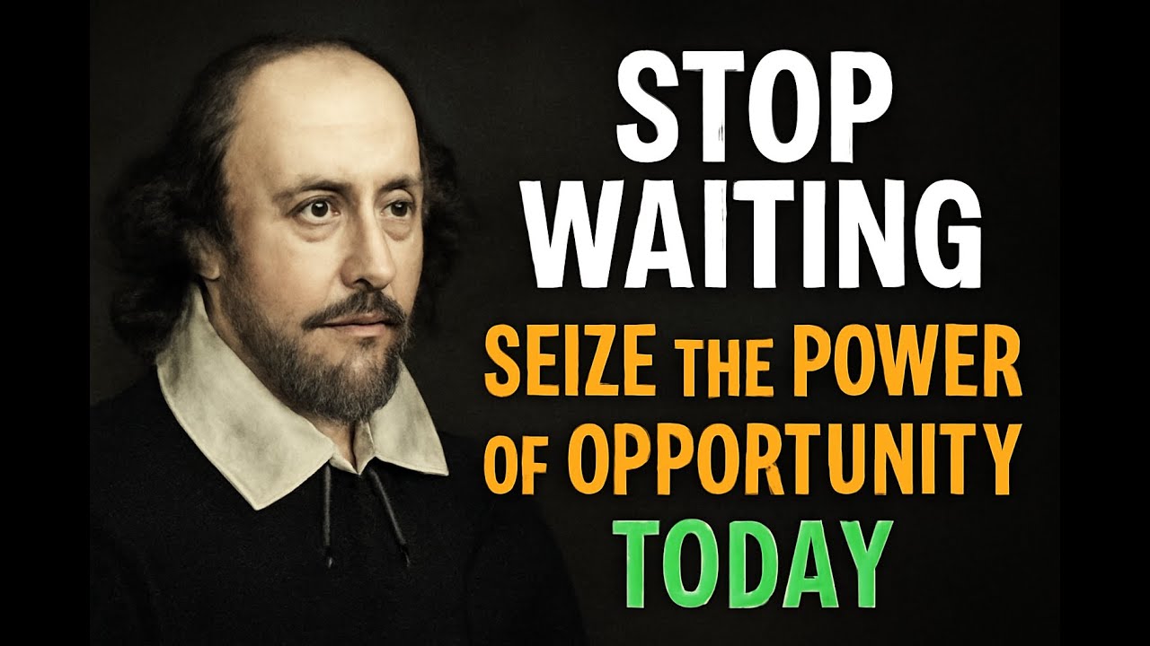 Stop Waiting, Seize the Power of Opportunity Today | Shakespeare - YouTube