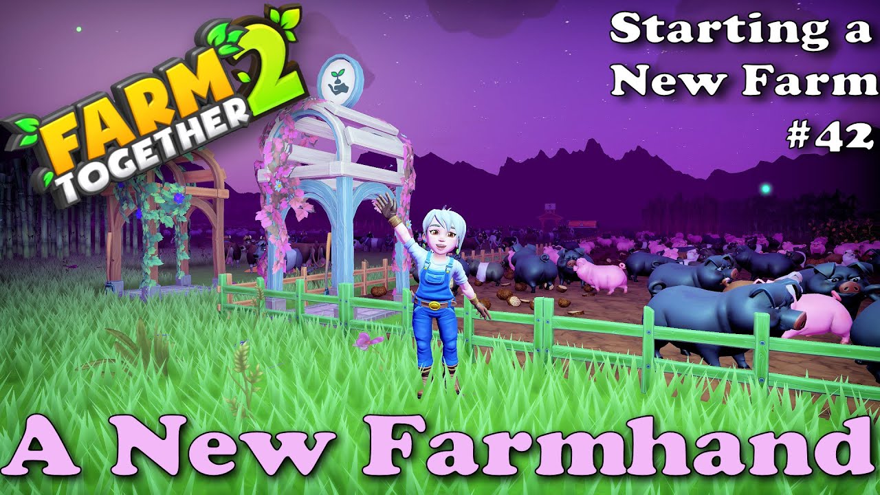 Farm Together 2 - Farmhand and Carnations (Starting a farm 42) - YouTube