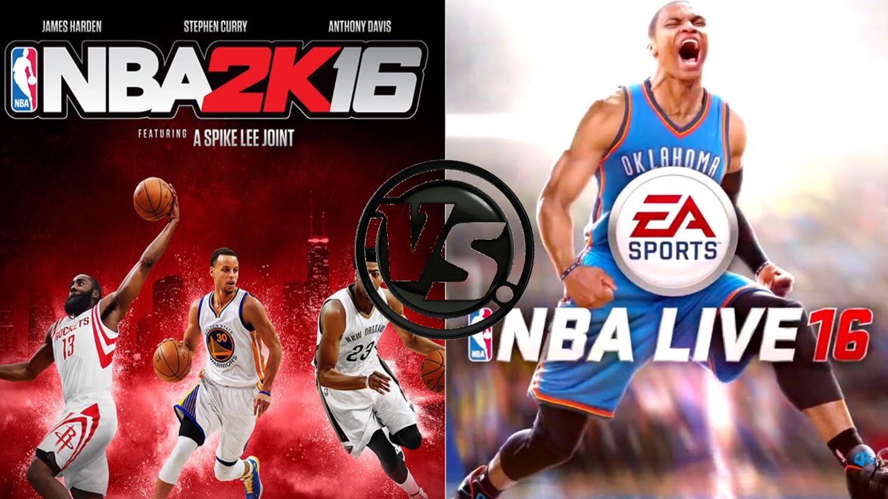 NBA 2k16 vs NBA Live 16 - YouTube