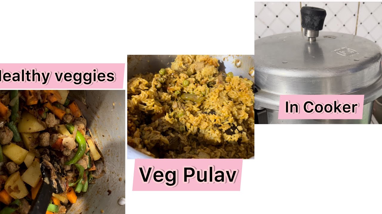 Veg Pulav recipe || how to make pulav in cooker within 10mins || health ...