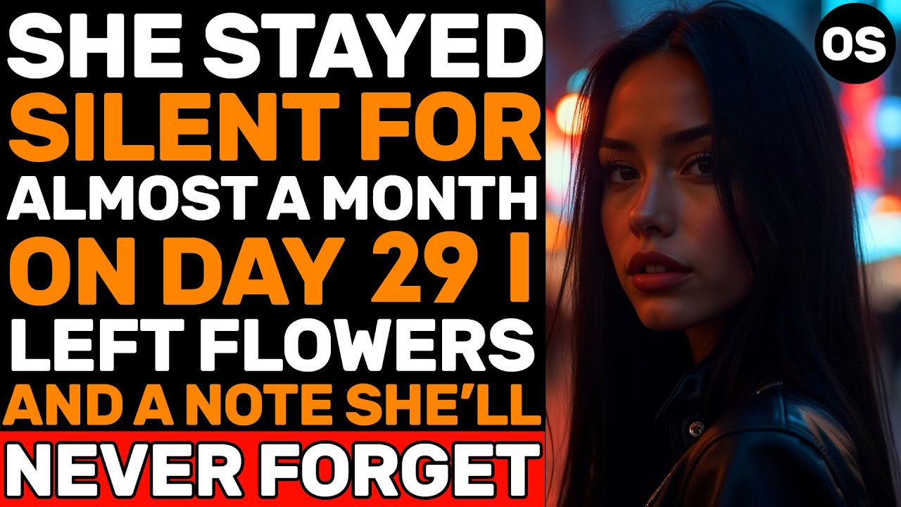 She Stayed Silent For Almost A Month. On Day 29, I Left Flowers And A ...