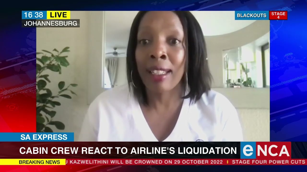 SA Express | Cabin crew react to liquidation - YouTube