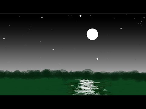 sky night scenery drawing how to Draw ms paint drawing in computer l ms ...