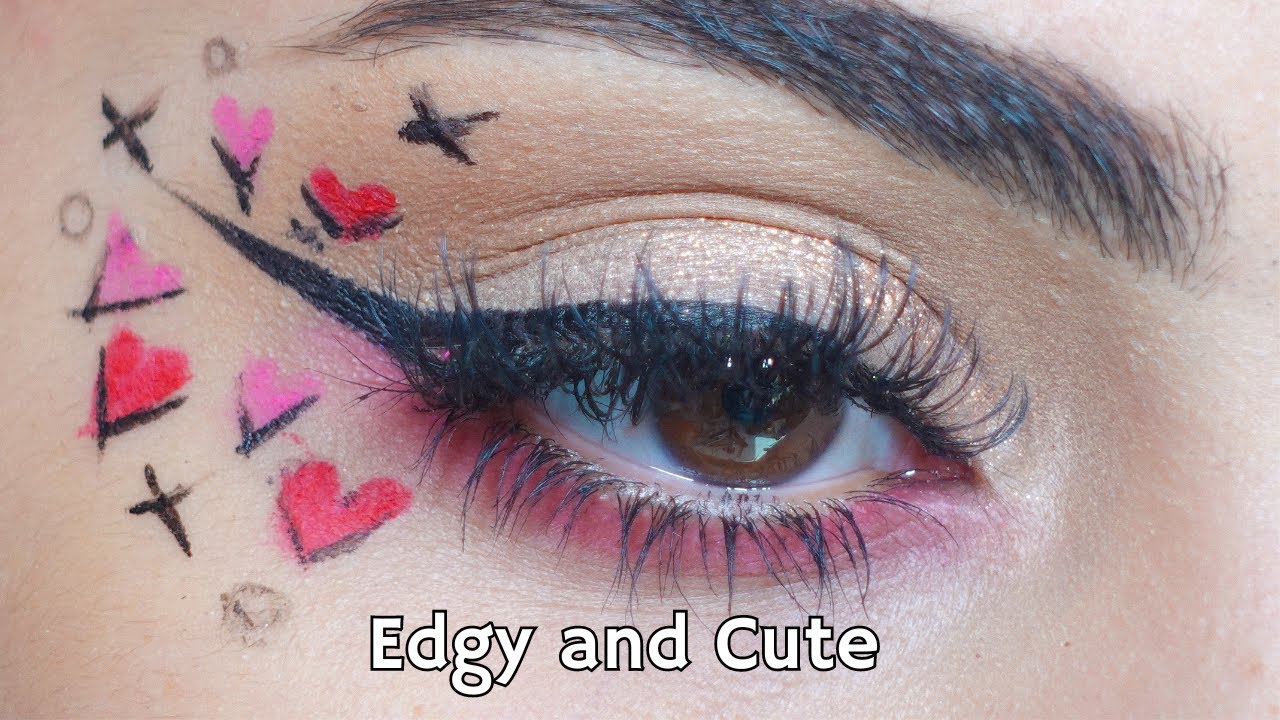 Edgy Valentine's Day Makeup | Disaster to Art? - YouTube