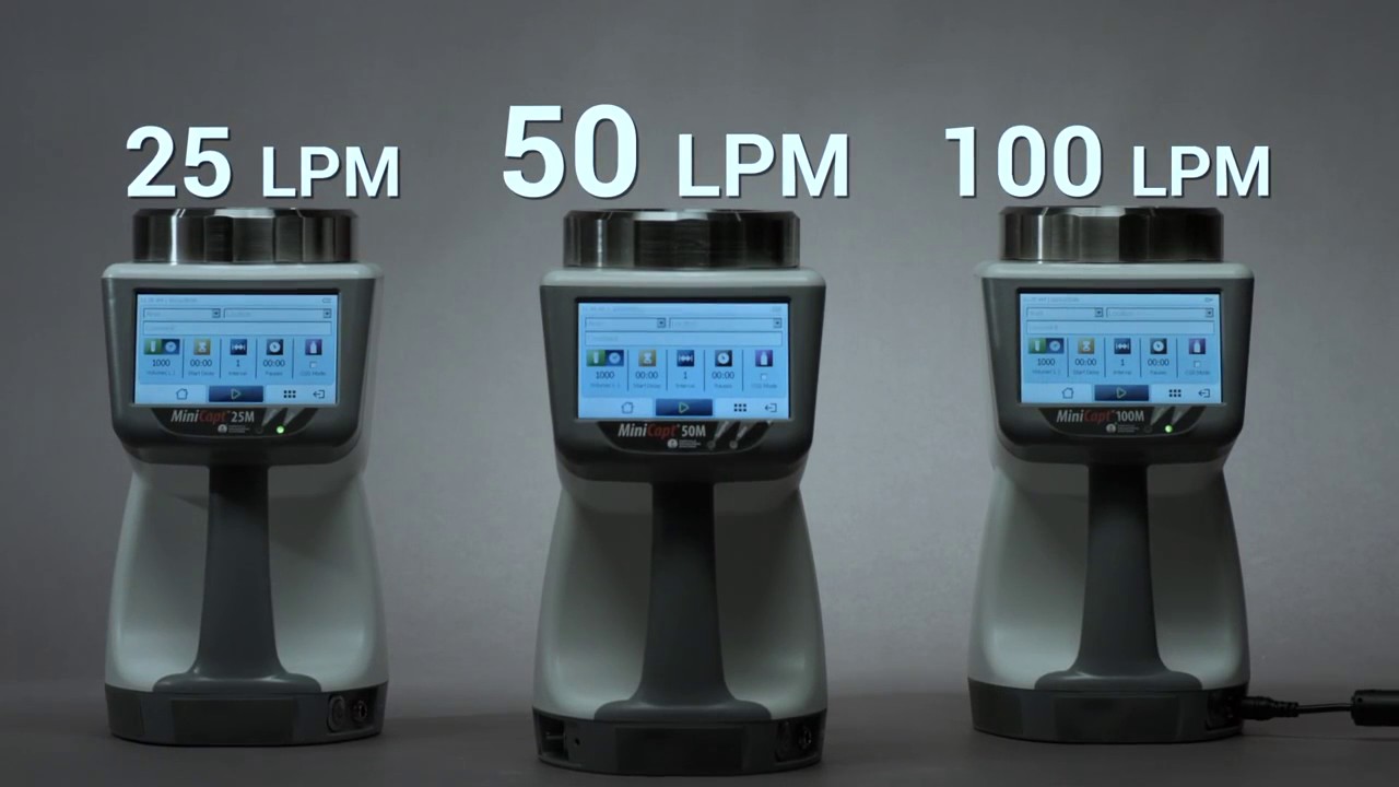 MiniCaptÂ® Mobile Microbial Air Sampler - YouTube